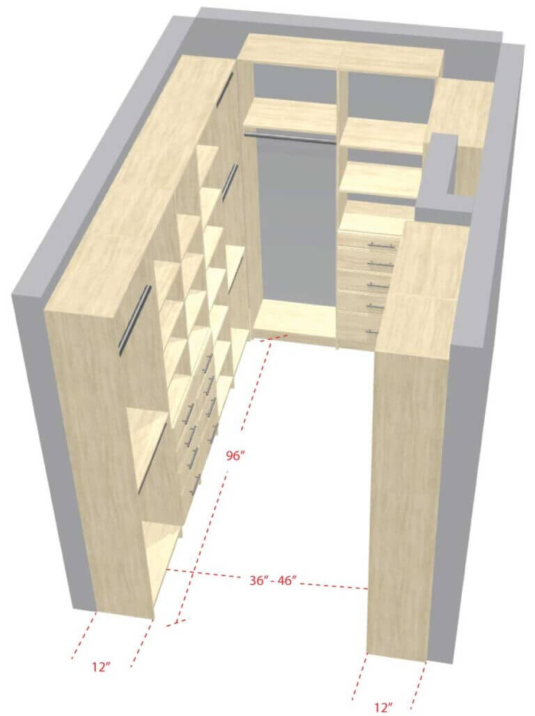 The Ultimate Guide to Walk-in Closet Dimensions - Boss Design Center